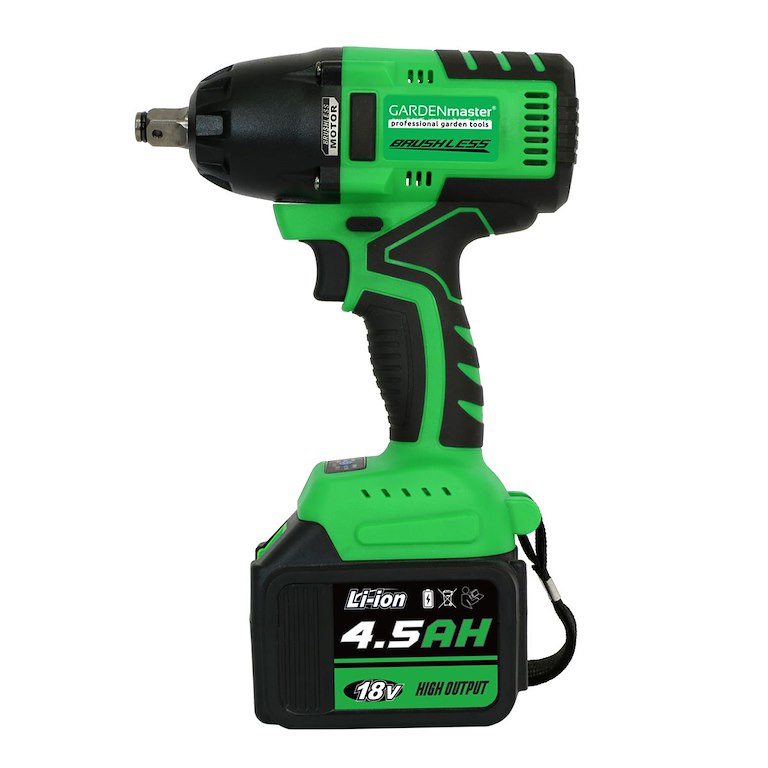 GardenMaster Aku udarni odvijač bez četkica JY2105, 1/2", 18V/4.5Ah, 500Nm