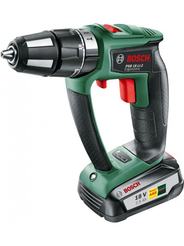 Aku. bušilica-odvrtač 18 V/2,5 Ah - PSR 18 LI-2 Ergonomic - Bosch