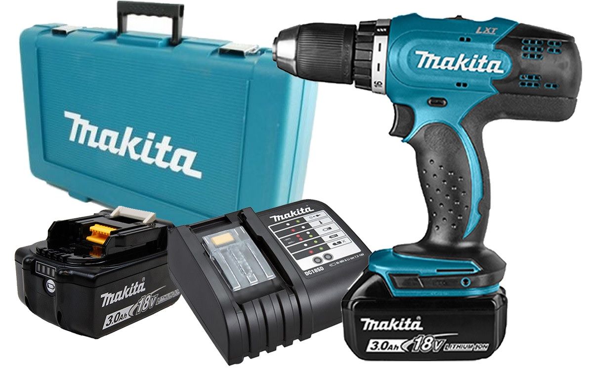 Makita akumulatorska bušilica odvijač DDF453SFE, 18V/3Ah, 42Nm,