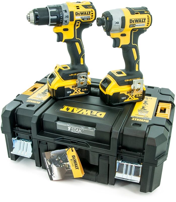 DeWalt set aku alata 18V/5Ah DCK268P2T (bušilica DCD791+udarni odvijač DCF887)