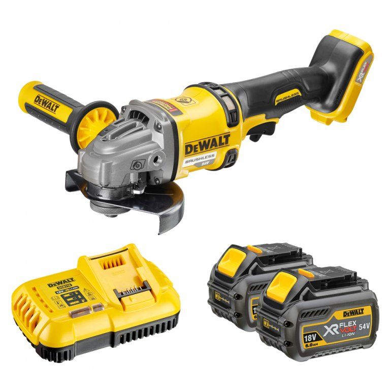 Aku. ugaona brusilica 54 V/6,0 Ah/125 mm - DCG414T2 - DeWalt