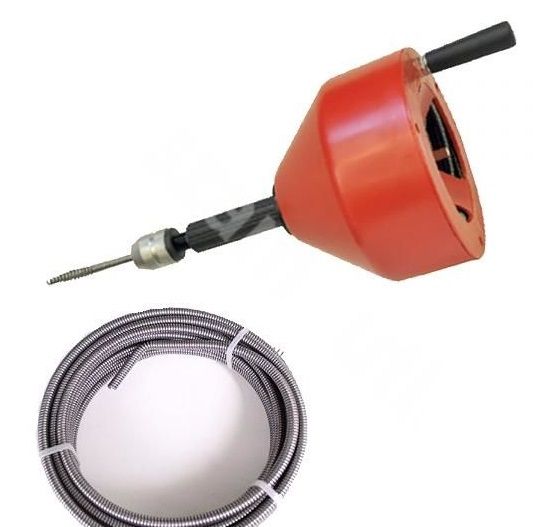 Rothenberger uređaj za čišćenje cevi sa ručnim ili elektro pogonom ROSPI ECO 8, sa spiralom 7,5mx8 mm (92591)