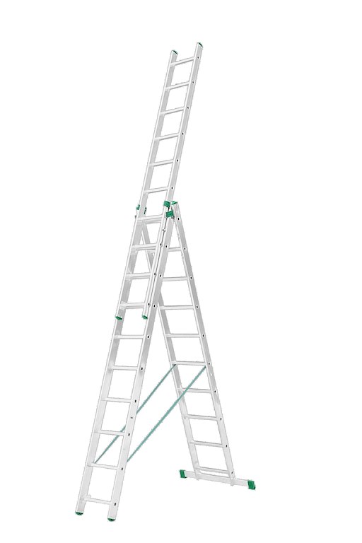 Alu. trodelne merdevine za stepenište - 7810 - EUROSTYL (Standard) - 3x10 2,86/6,26 m - Alve (ČEŠKA)