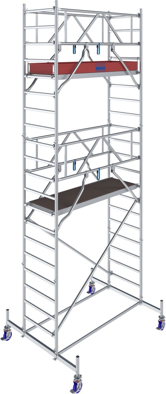 Krause STABILO aluminijumska pokretna skela - serija 10 -visina gaz. 4,4m/ radna v. 6,4m, (2,00x0,75m), 731333