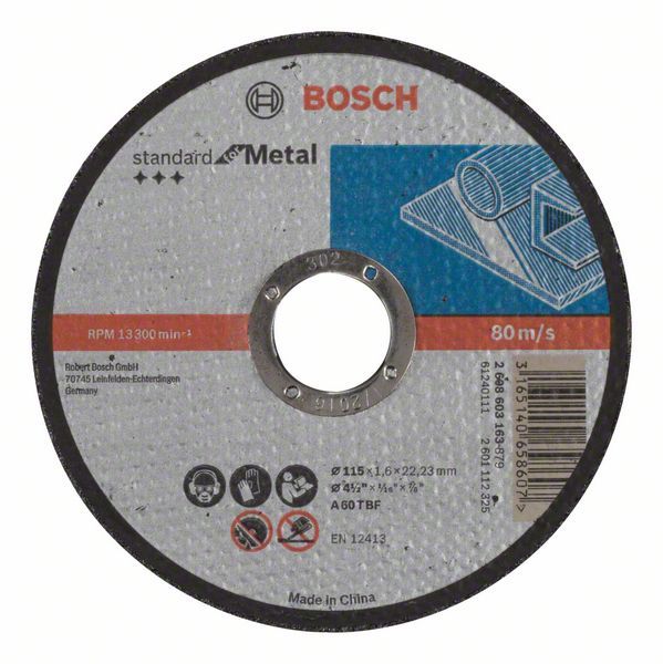 .Rezna ploča ravna Standard for Metal 115x1.6 - Bosch
