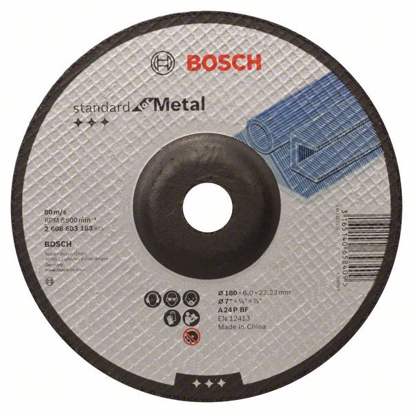 .Brusna ploča Standard for Metal 180x6 - Bosch