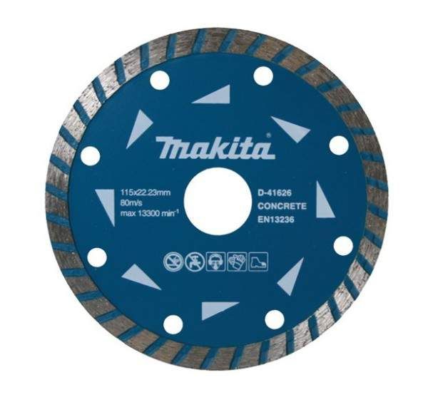 Dijamantski list sa talasastim oblikom za suvo sečenje 115mm x 22,23 mm D-41626 Makita