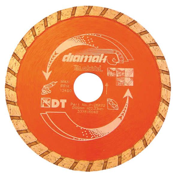 Dijamantska ploča 115mm x 22,23 mm Turbo Diamak P-26864 Makita