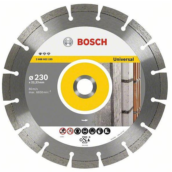 Dijamantska rezna ploča &#216;230 x 22, 23 x 2, 3 x 10 mm, Standard for Universal, Bosch