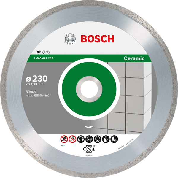 Dijamantska rezna ploča 216;230 x 22, 23 x 1, 6 x 7 mm, Standard for Ceramic, Bosch