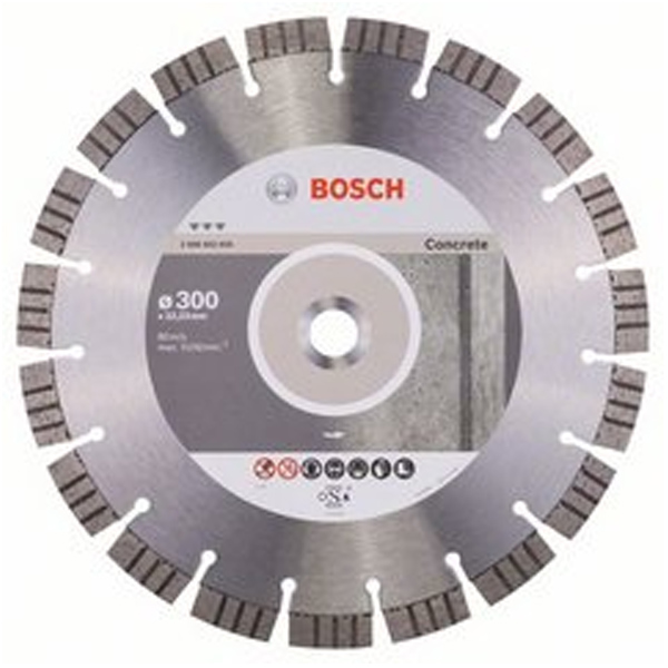 Dijamantska rezna ploča Best for Concrete 300 x 25.4x 2, 8 x 15 mm, Bosch