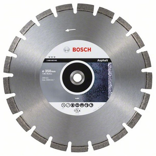 .Dijamantska rezna ploča Best for Asphalt 350 x 20/25, 40 x 3, 2 x 12 mm, Bosch