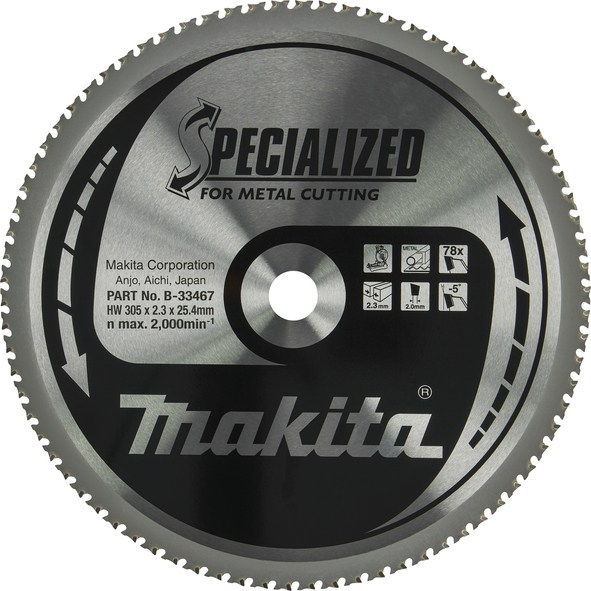 Makita List za testeru od tvrdog metala 305/25.4mm sa 78 zubaca (B-33467)