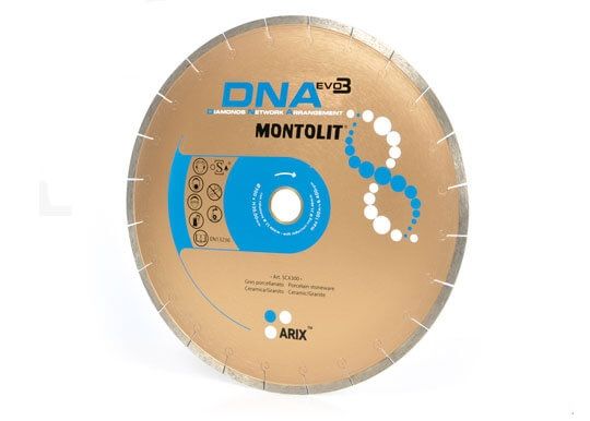 Montolit dijamantsko sečivo za tvrdu keramiku DNA SCX250, Ø250mm-25,4mm