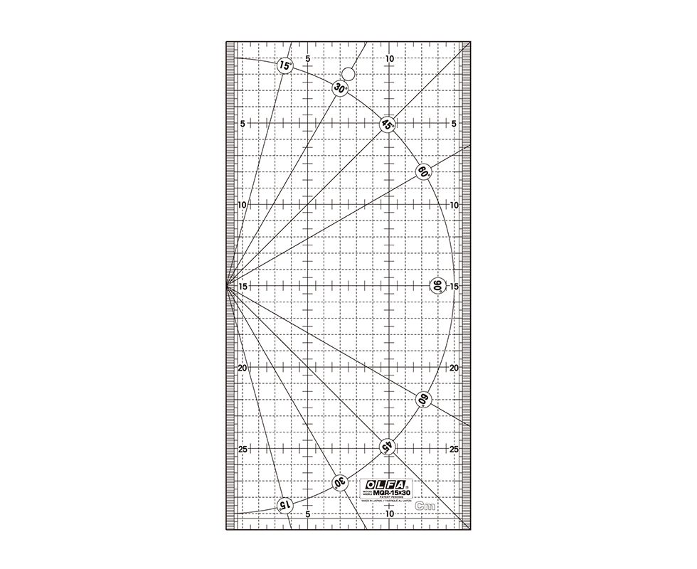 Lenjir koji omogućava korisnicima precizna merenja 15x30 cm MQR-15x30 - Olfa