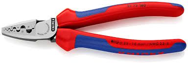 Električarska klešta za hilzne 0.25-16mm2 - 9772180 - Knipex