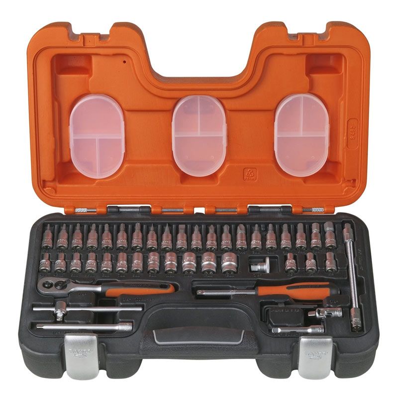 Set nasadnih ključeva +TORX+HEX 1/4" 46 kom S460 - Bahco