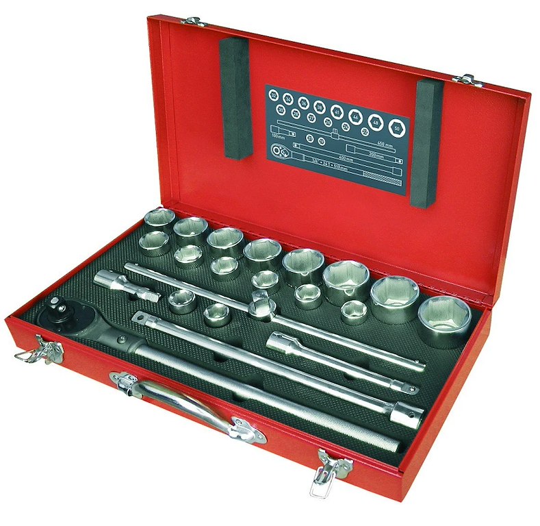 Gedore set 22 kom, 3/4" - 8818350 - Extol 19-50mm