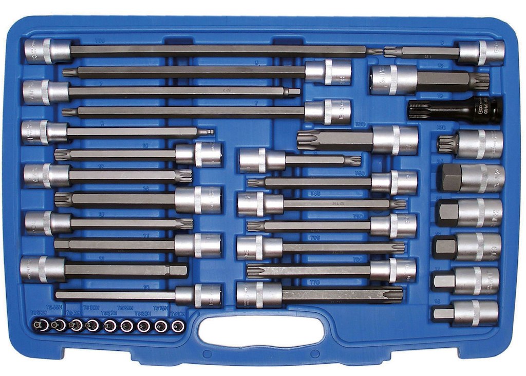 Set nasadnih bitova 1/4"+1/2", 38 delova