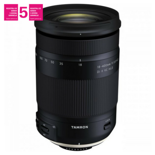 TAMRON 18-400mm f/3.5-6.3 Di II VC HLD za Nikon 5 godina garancije