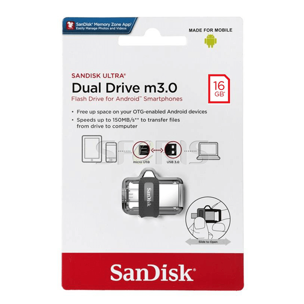 SanDisk Dual Drive USB Ultra 16GB m3.0