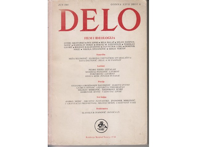 FILM I IDEOLOGIJA - Delo 6/1981