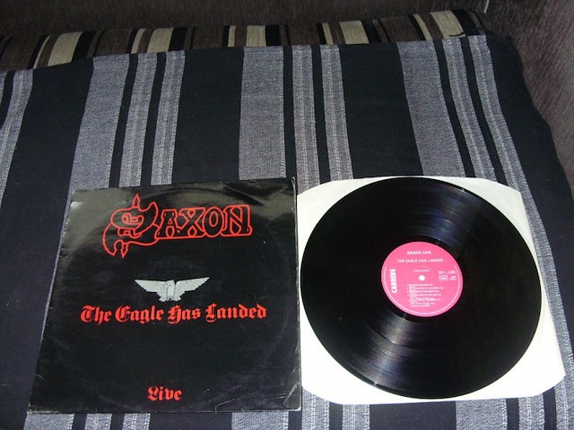 Saxon ‎– The Eagle Has Landed (Live) LP Carrere France