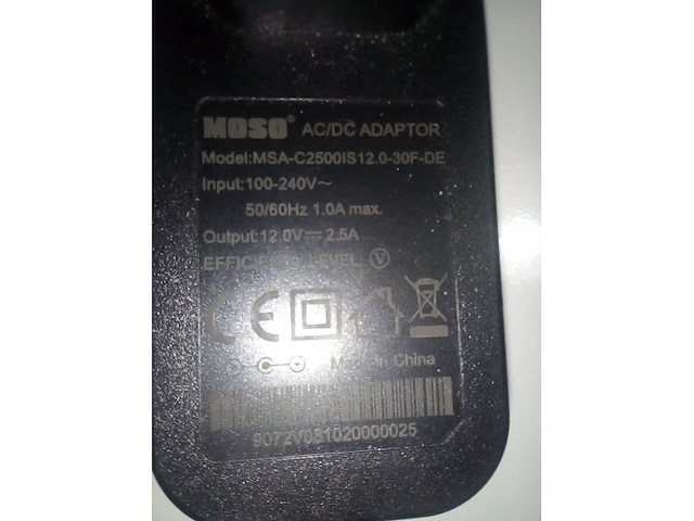 AC-DC Adapter 12V 2.5A MSA-C2500IS12.0-30F-DE