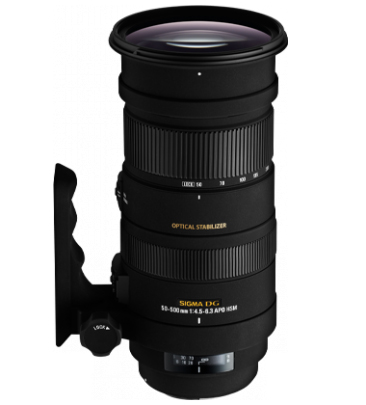 Sigma 50-500mm F4.5-6.3 APO DG OS HSM za Nikon