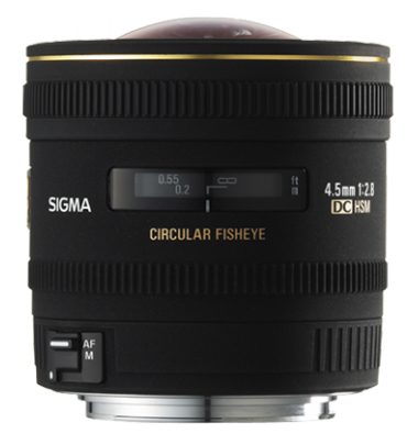 Sigma 4.5mm F2.8 EX DC HSM Circular Fisheye za Canon