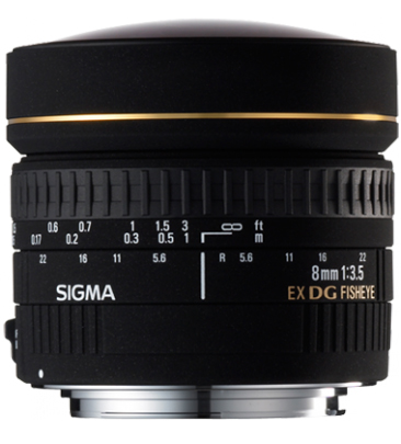 Sigma 8mm F/3.5 EX DG Circular Fisheye za Canon