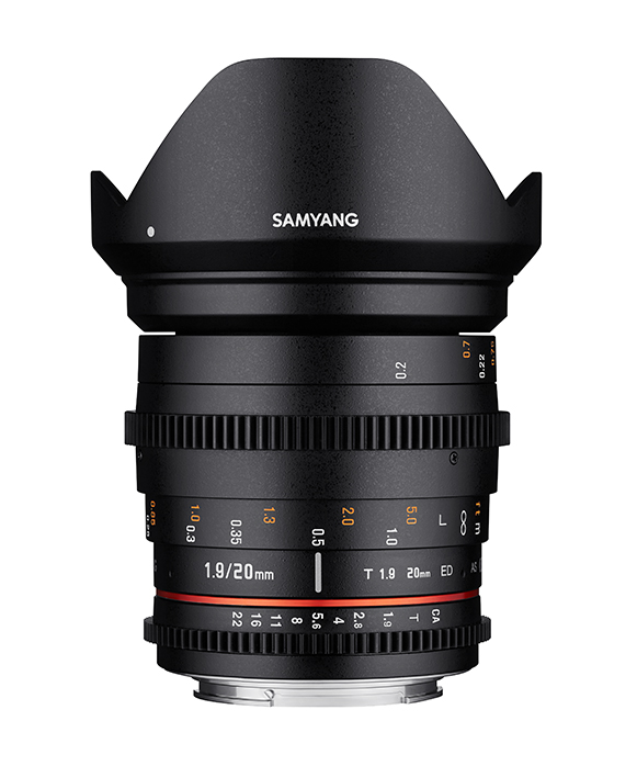 Samyang 20mm T1.9 ED AS UMC Cine za Canon