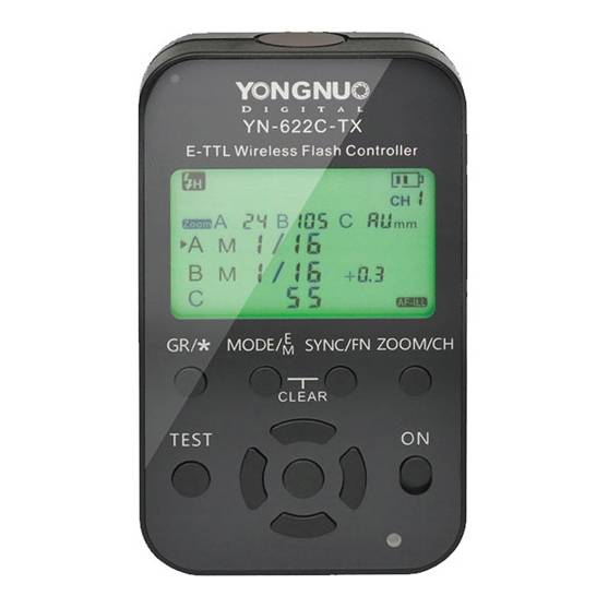 Yongnuo YN-622C-TX E-TTL II Wireless Flash Controller za Canon