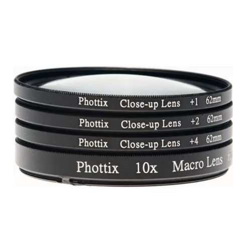 Phottix Close-Up 52mm +1,+2, +4, 10x Macro Lens #46201