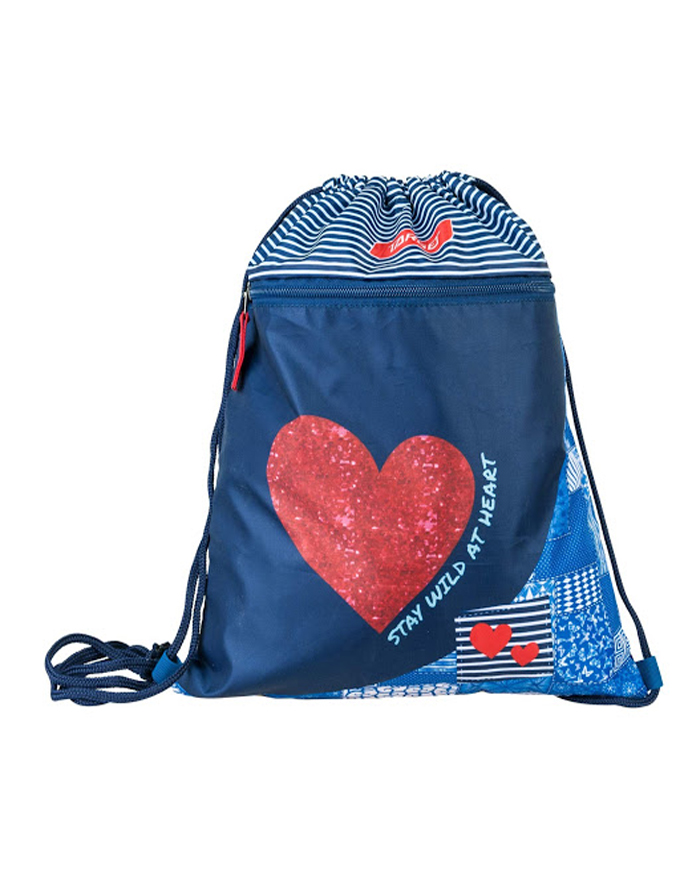 RANAC GYM BAG RED HEART DENIM BLUE Target