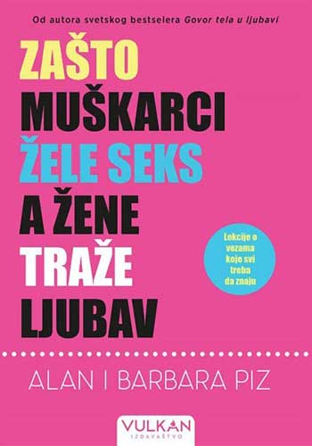 Zašto muškarci žele seks a žene traže ljubav – Alan i Barbara Piz