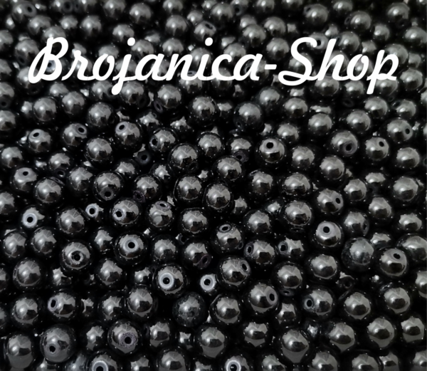 Perle za brojanice biserne crne (100komada)