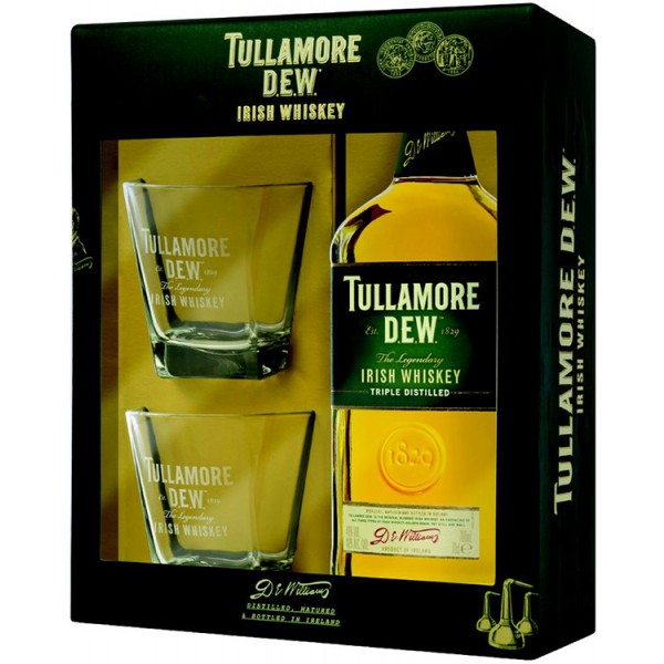 Tullamore Dew set sa čašama 0.70l