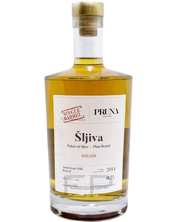 Pruna Šljivovica Single Barrel Srpski hrast 0.70l