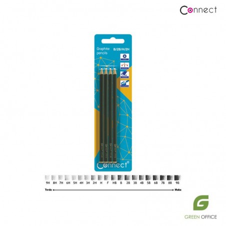 Grafitne olovke set B, 2B, H, 2H Connect
