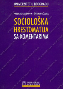 SOCIOLOŠKA HRESTOMATIJA SA KOMENTARIMA