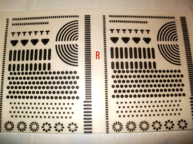 letraset lithoprint preslikac  linije simboli