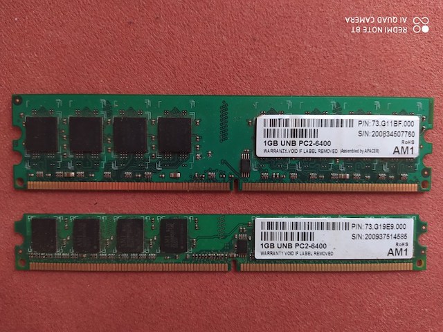 AM1 2GB (2x1GB) DDR2-800Mhz