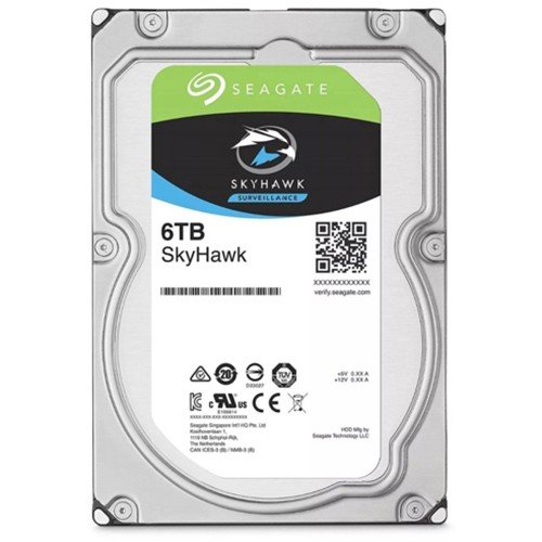 Seagate 6TB SkyHawk Guardian Hard disk Interni 3.5″ SATA 6Gb/s 256MB 5400rpm. Model ST6000VX001