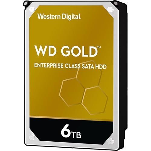 Western Digital Hard disk Interni 3.5″ - 6TB WD Gold - WD6003FRYZ - SATA 6 Gb/s, 256MB, 7200rpm