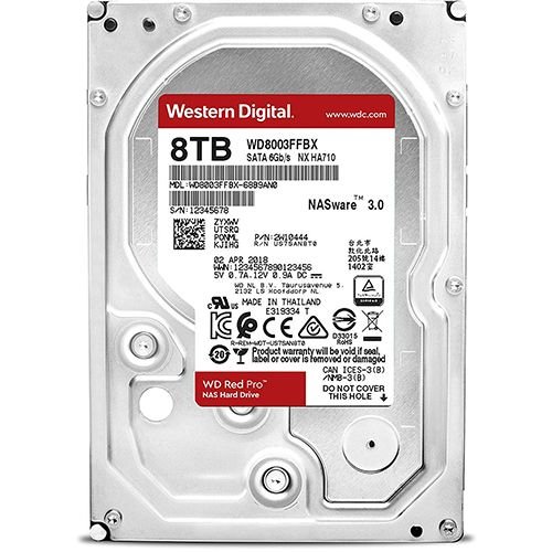 Western Digital Hard disk 8TB Red Pro 3.5″ SATA 6Gb/s 256MB | WD8003FFBX