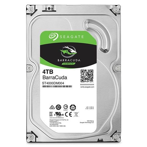 Seagate Hard disk Interni 3.5″ - 4TB BarraCuda - ST4000DM004 - SATA III, 256MB, 5900rpm