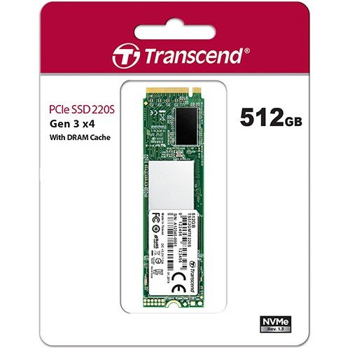 Transcend PCIe NVMe SSD 220S 512GB M.2 (2280) | TS512GMTE220S