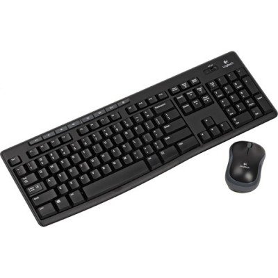 Logitech Bežična tastatura(membranski tasteri SER) i miš(optički 1000dpi) crna boja | 920-004532