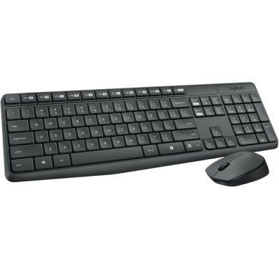 Logitech MK235 bežična tastatura(membranski tasteri SER) i miš(optički 1000dpi) crna boja | 920-008031